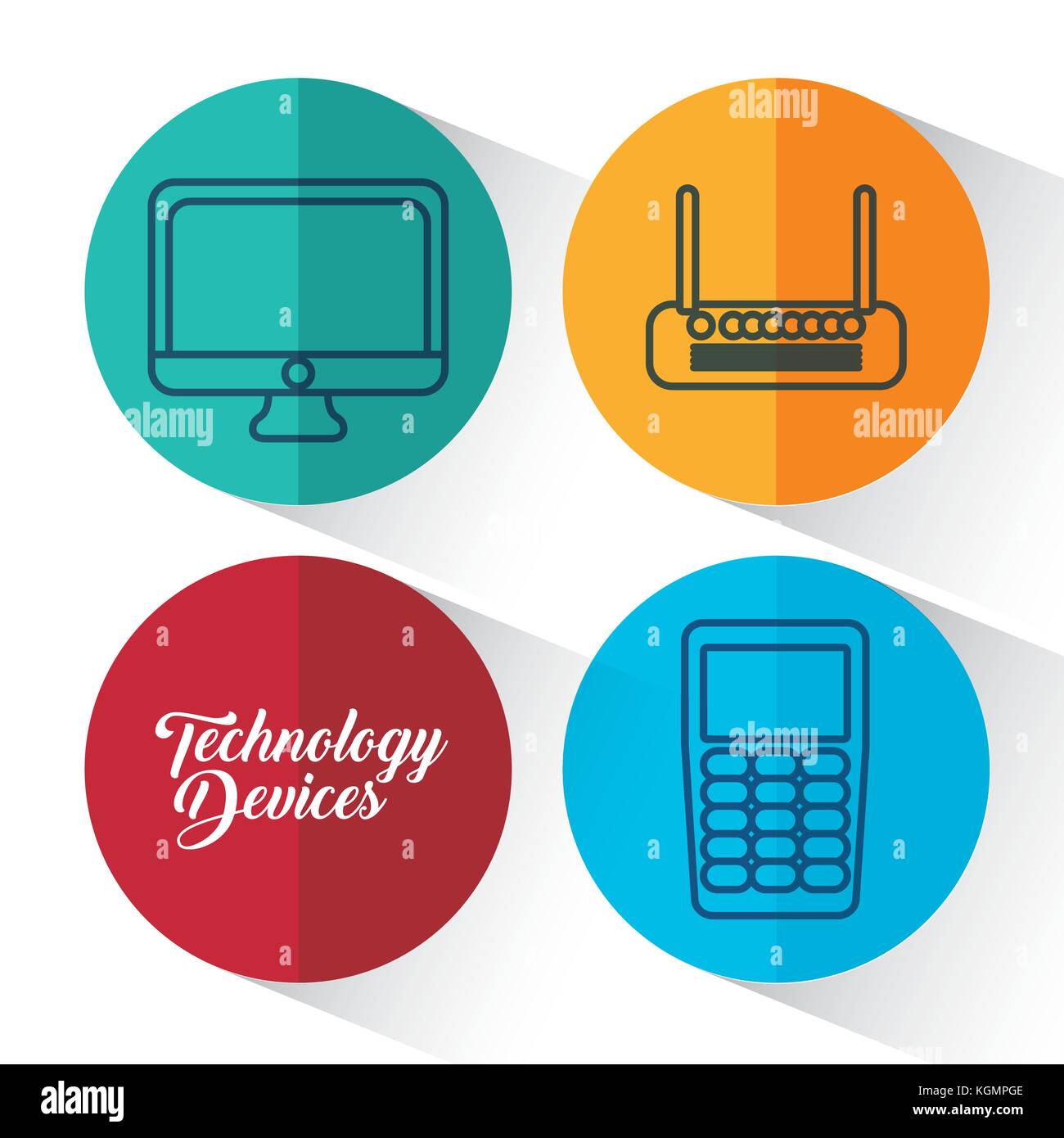 Technology devices design Stock Vector Image & Art - Alamy