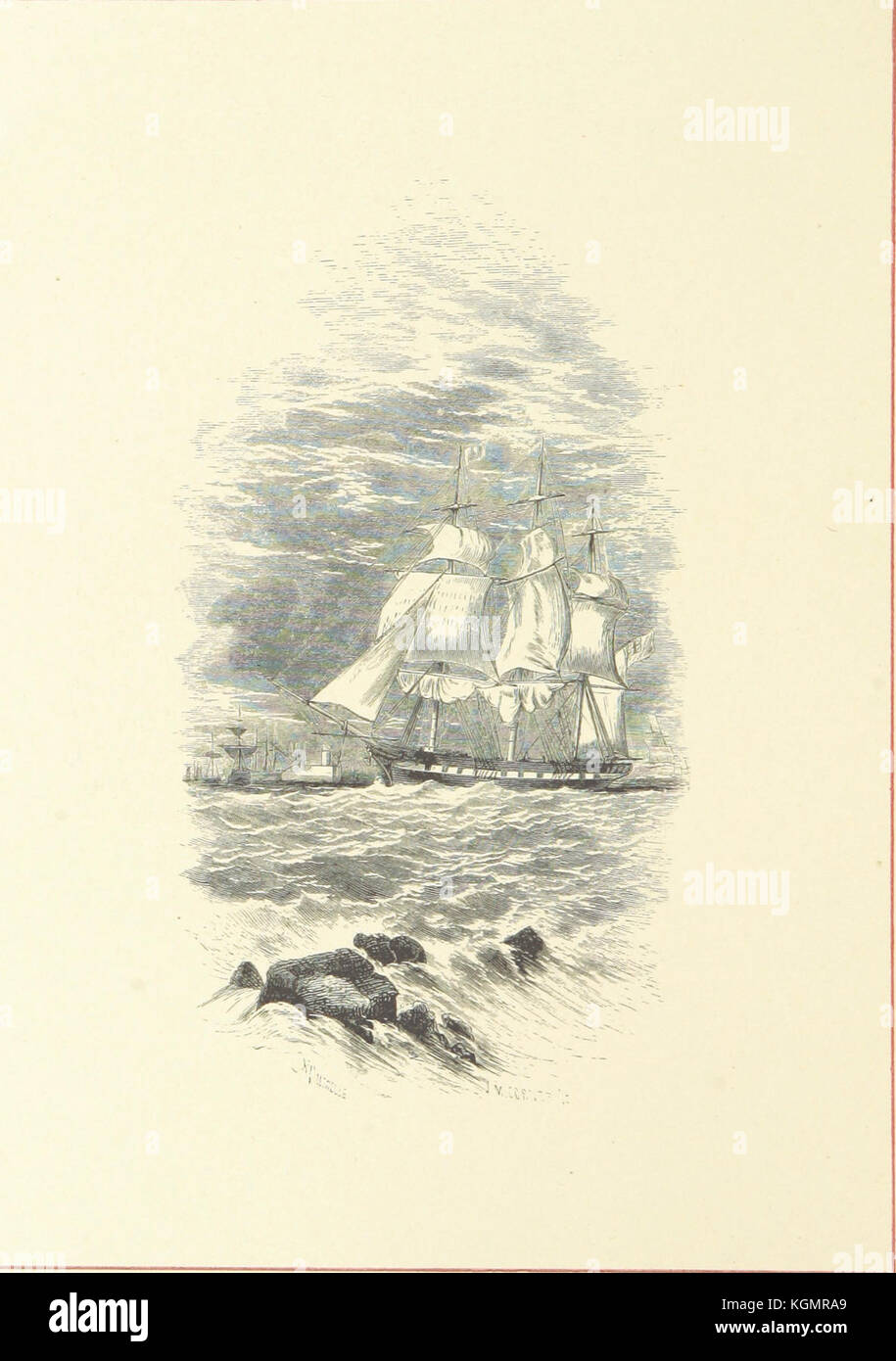 historic drawing image of old sailing ships Stock Photo - Alamy
