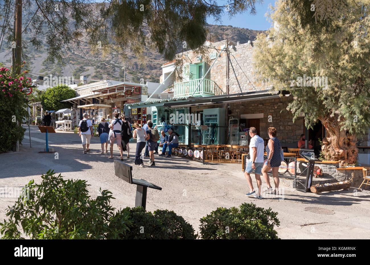 Plaka a seside resort close to Elounda on the Gulf of Mirabello ...