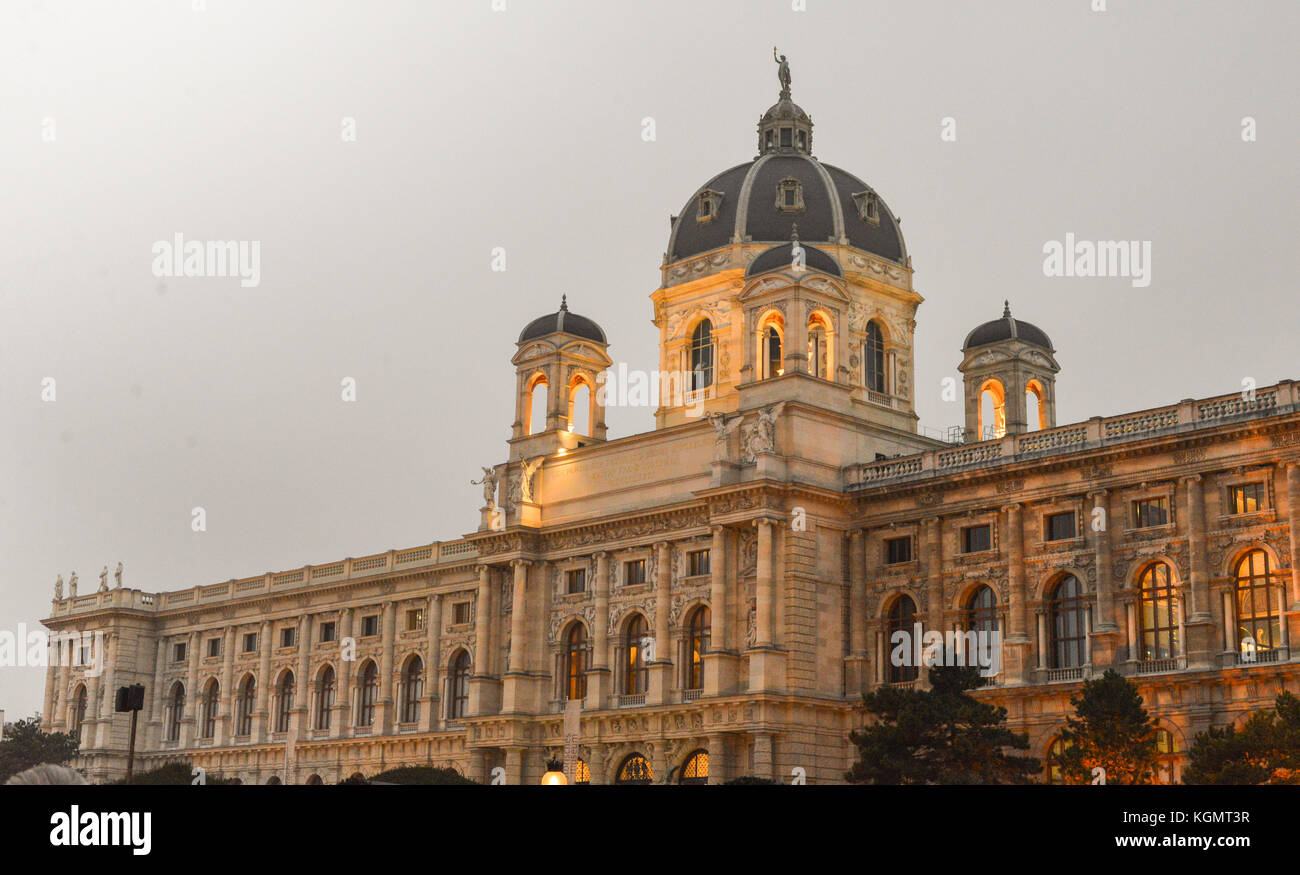 Architecture of Vienna Austria. Kunsthistorisches Museum Stock Photo ...