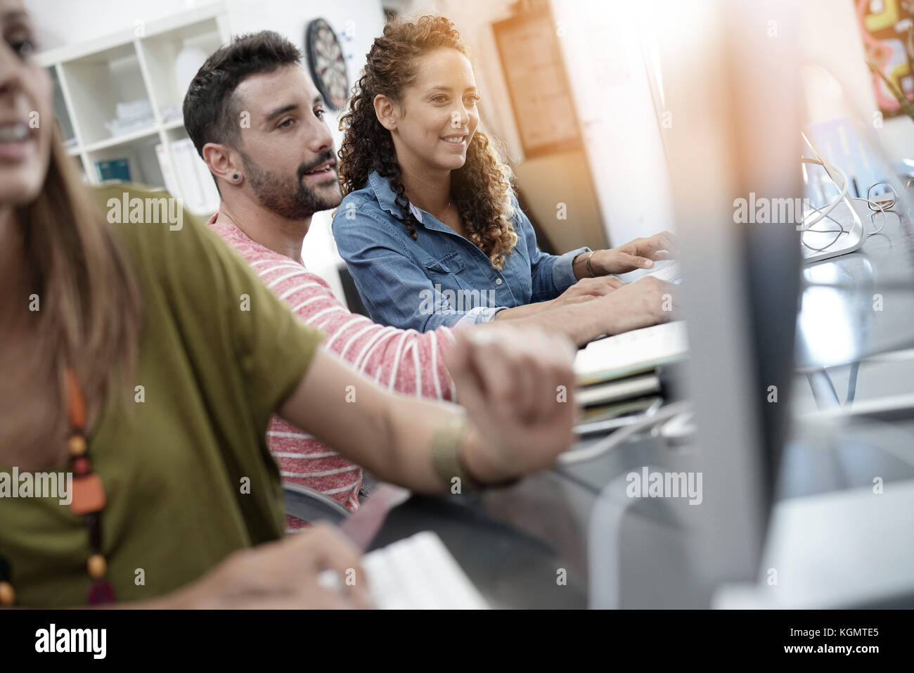Startup people working in office Stock Photo - Alamy