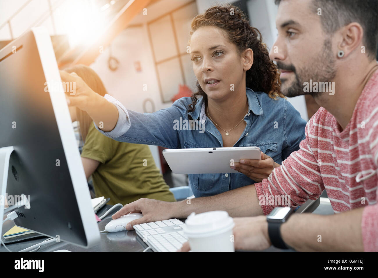 Startup people working in office Stock Photo - Alamy