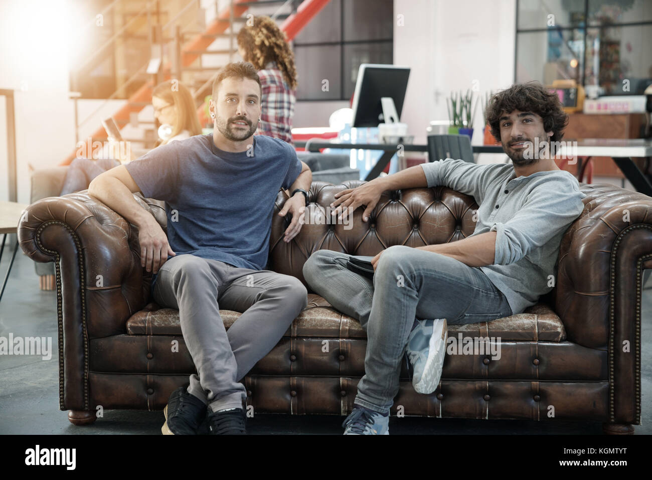 Guys sofa hi-res stock photography and images - Alamy