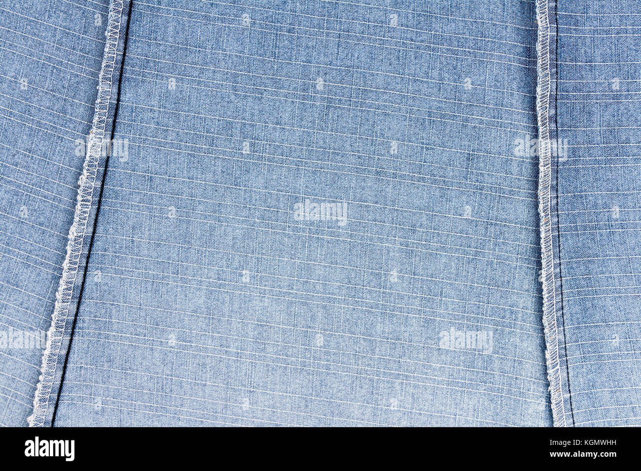 Wrong side of jeans fabric with back seams Stock Photo - Alamy