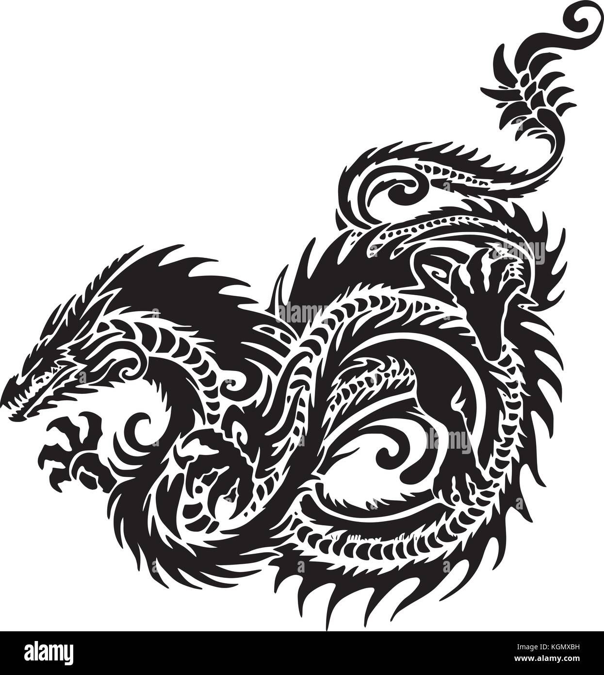Chinese dragon vector design Stock Vector Image & Art - Alamy