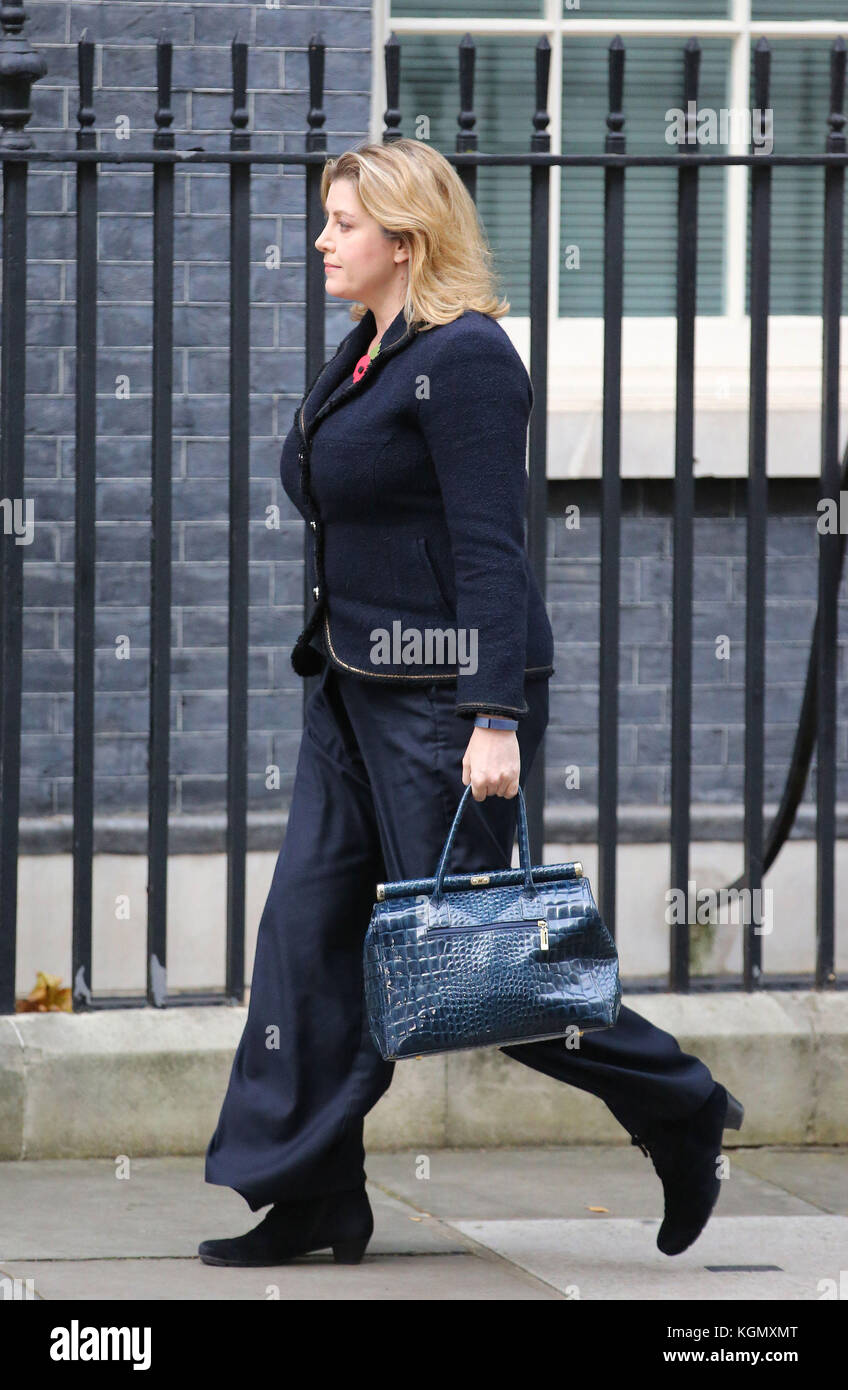 Penny Mordaunt arrives in Downing Street, London, following the ...