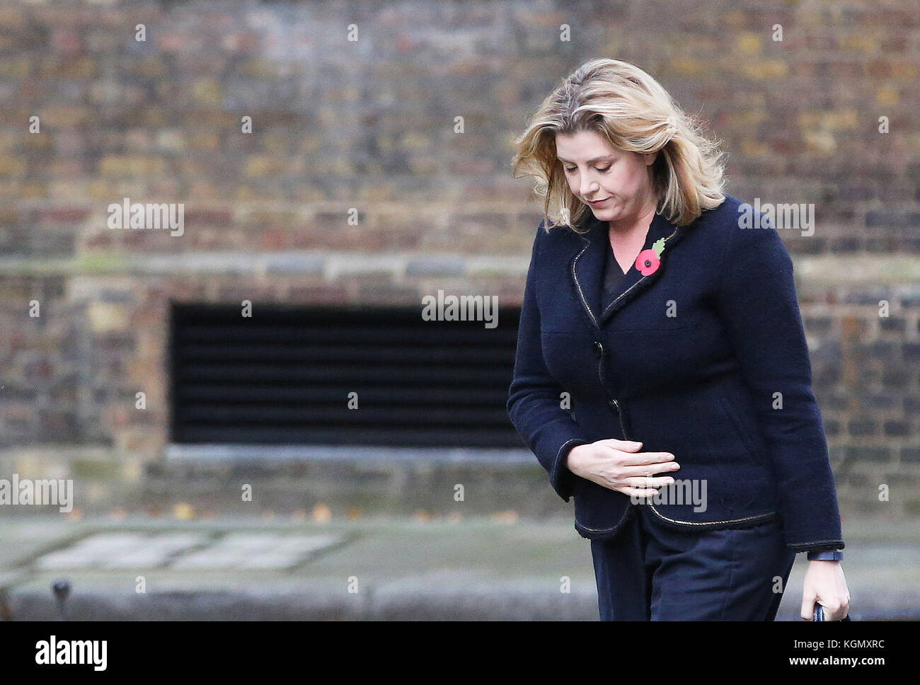 Penny Mordaunt arrives in Downing Street, London, following the ...