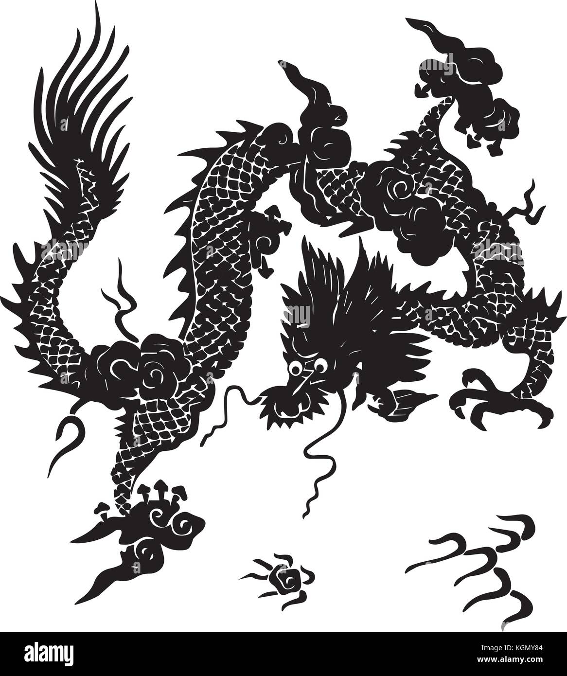 Chinese dragon vector design Stock Vector Image & Art - Alamy