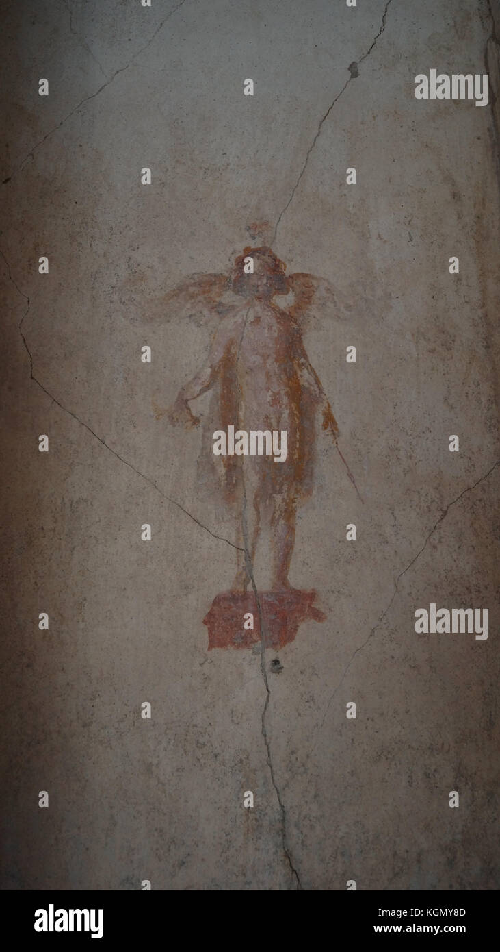 Ancient Roman wall paintings at Pompeii, Italy Stock Photo - Alamy