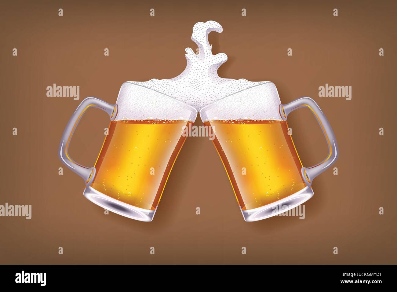 Beer foam splash Stock Vector Images - Alamy