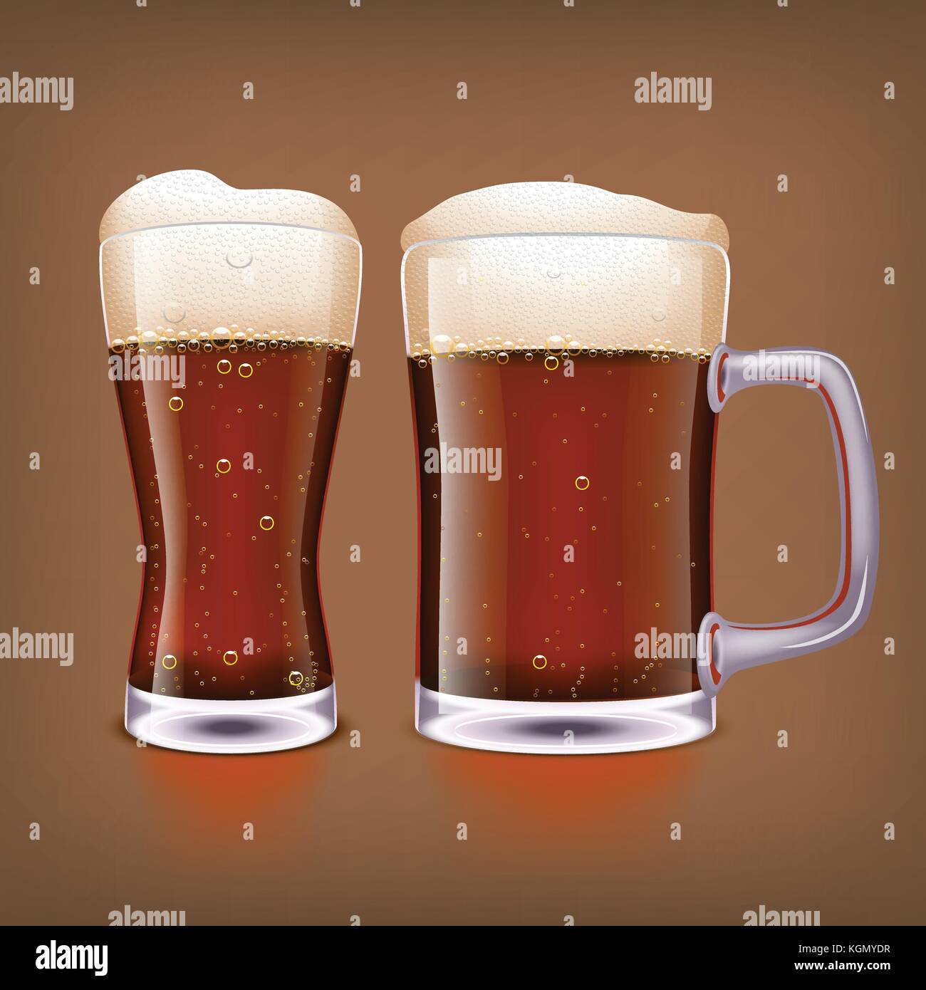 Glass lager Stock Vector Images - Alamy