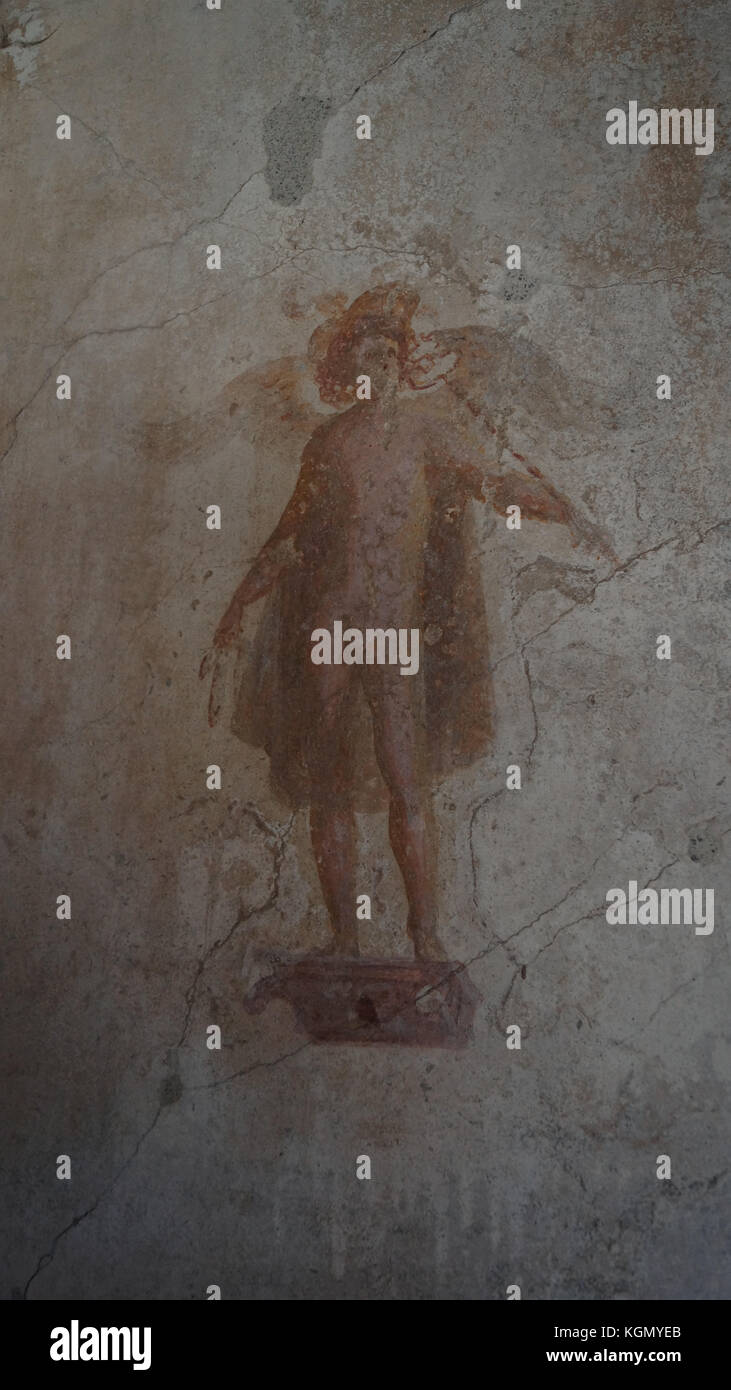 Ancient Roman wall paintings at Pompeii, Italy Stock Photo - Alamy