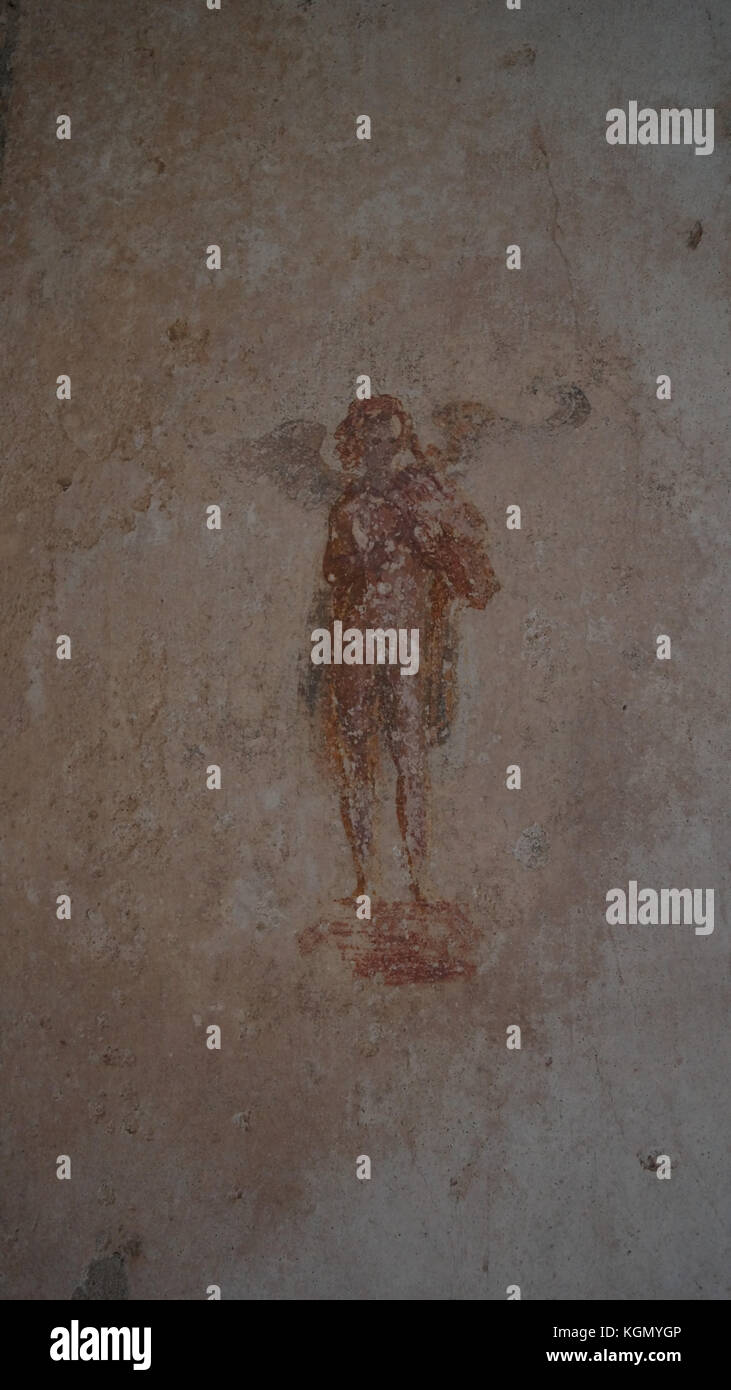 Ancient Roman wall paintings at Pompeii, Italy Stock Photo - Alamy