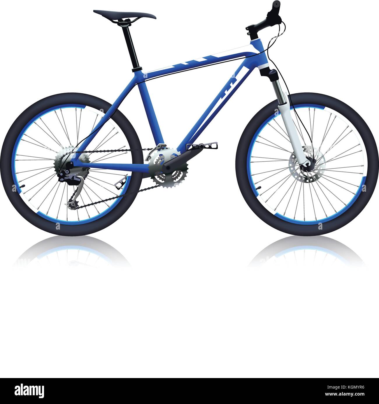 blue color bicycle Stock Vector Image & Art - Alamy