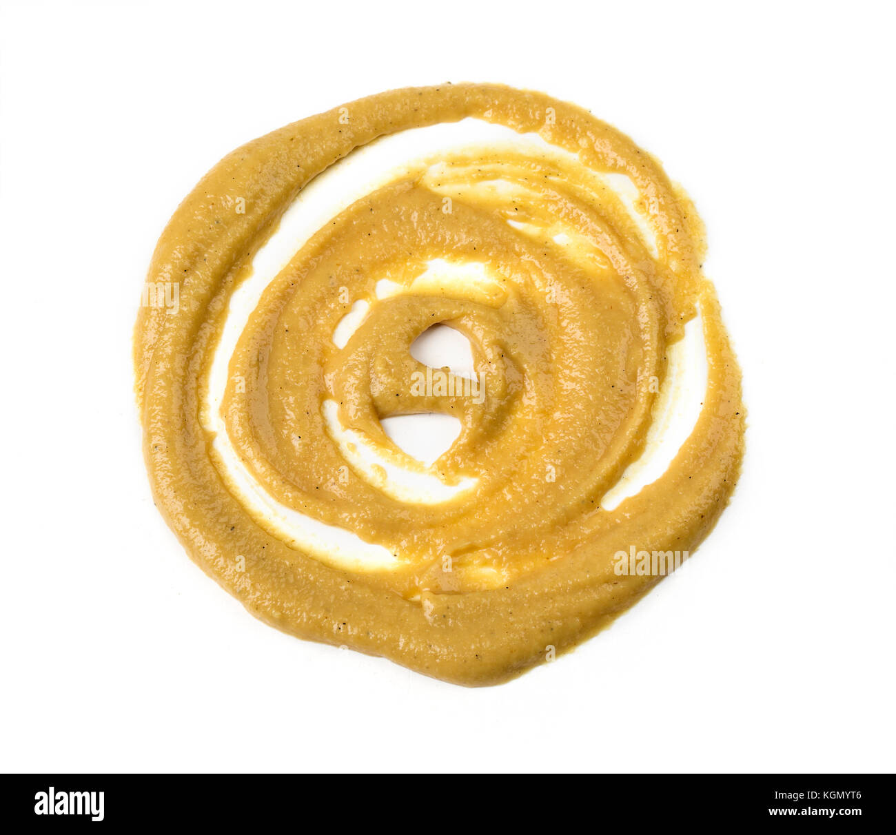 Mustard isolated on white background Stock Photo - Alamy