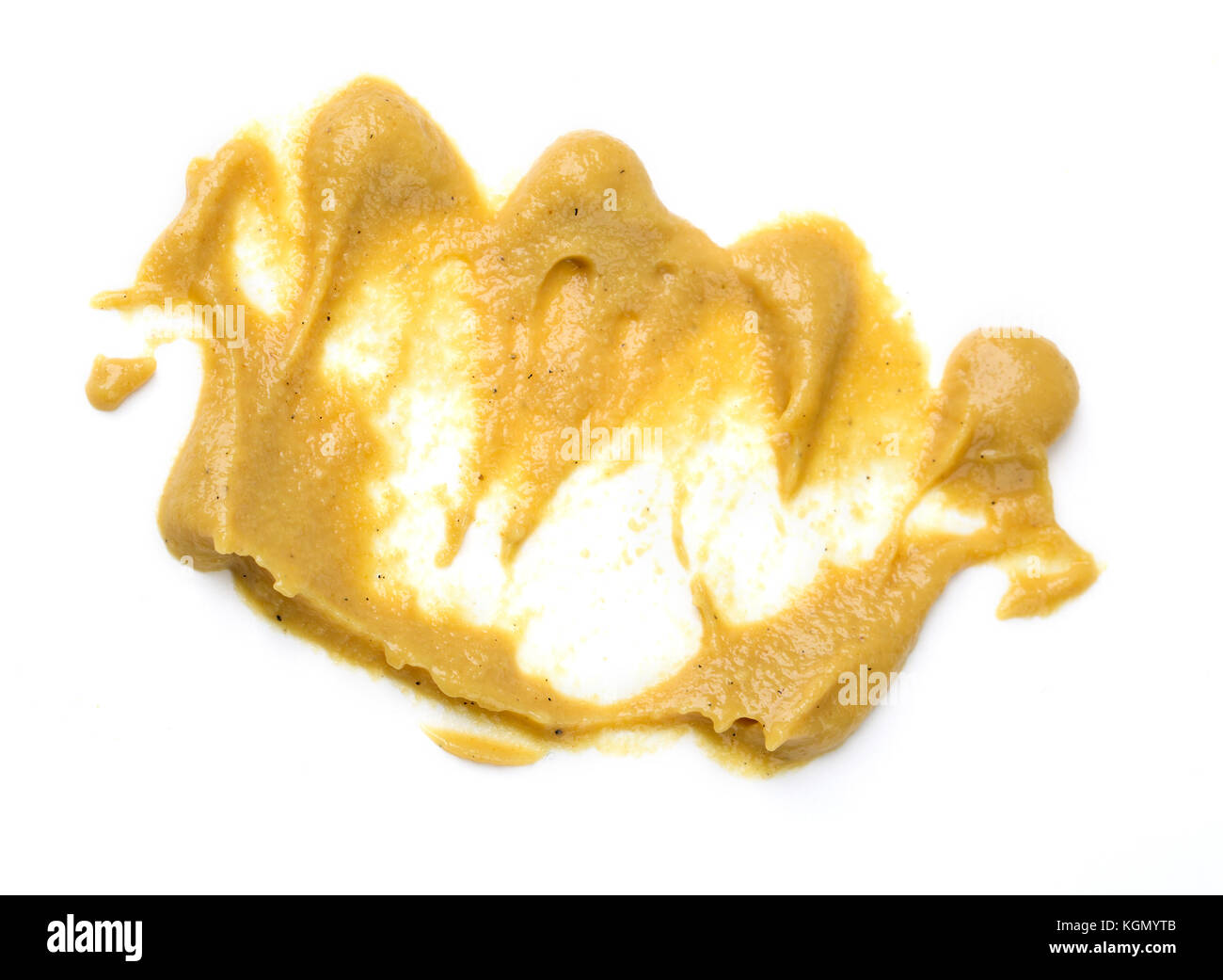 Mustard isolated on white background Stock Photo - Alamy