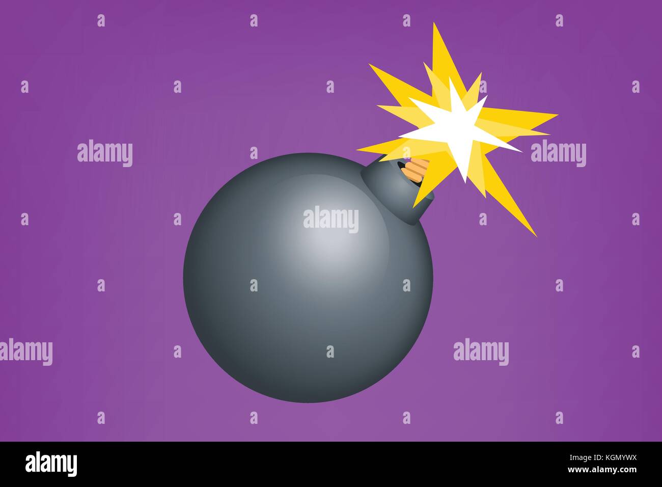 Cartoon big bomb hi-res stock photography and images - Alamy