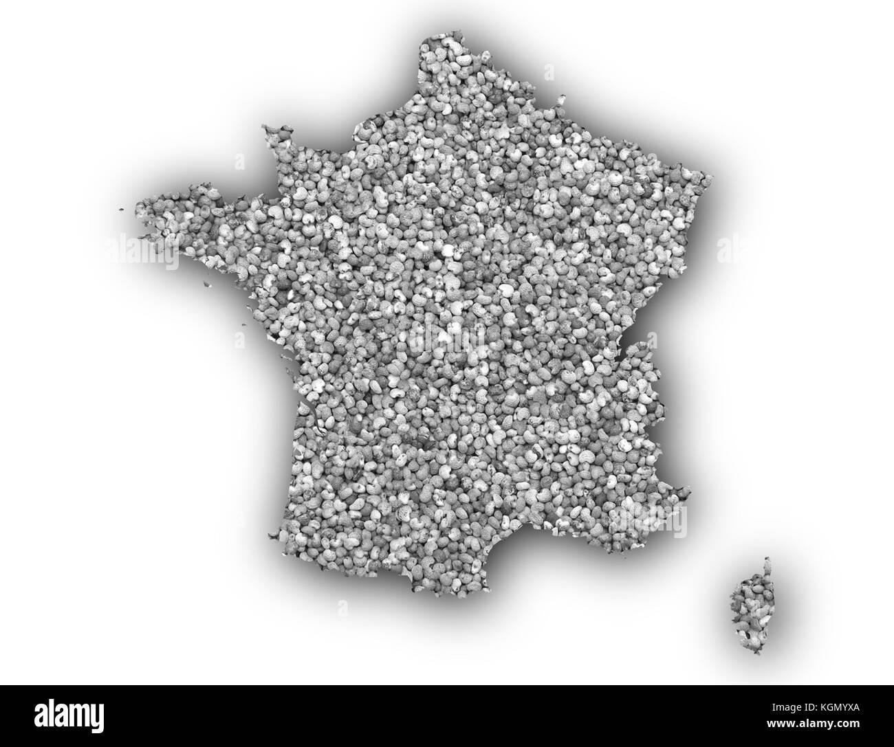 Textured map of France in nice colors Stock Photo - Alamy