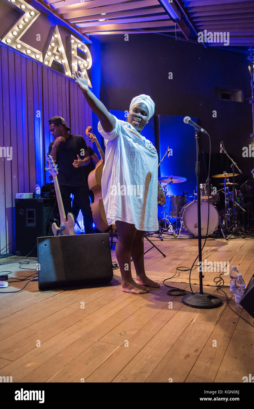 Rome, Italy. 08th Nov, 2017. The young Cuban singer performed on 7/11 ...