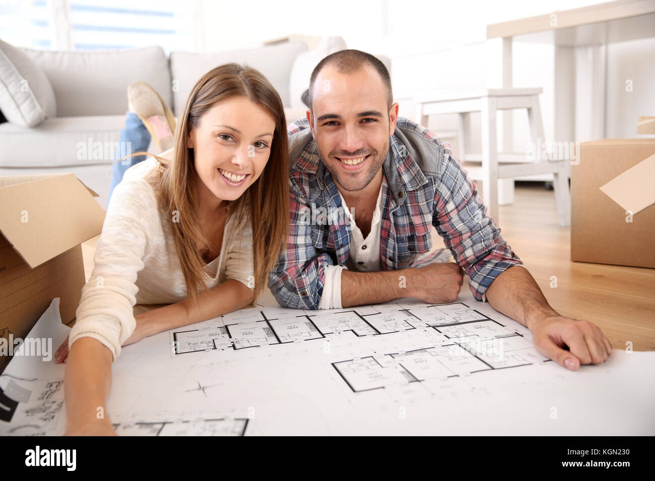 Couple house floor plan hi-res stock photography and images - Alamy
