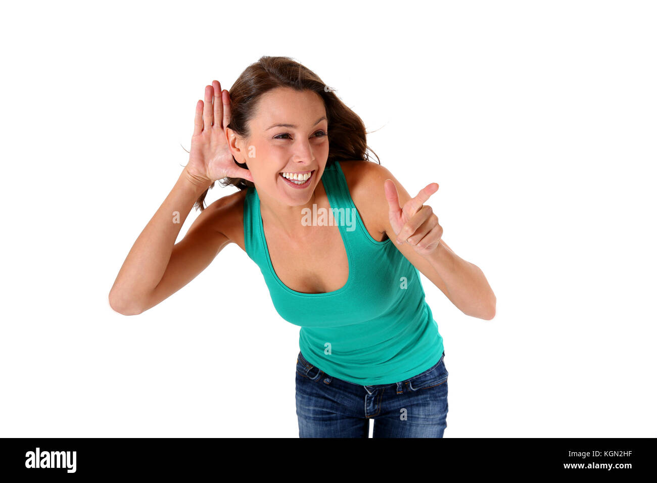 You'd better listen up Stock Photo - Alamy