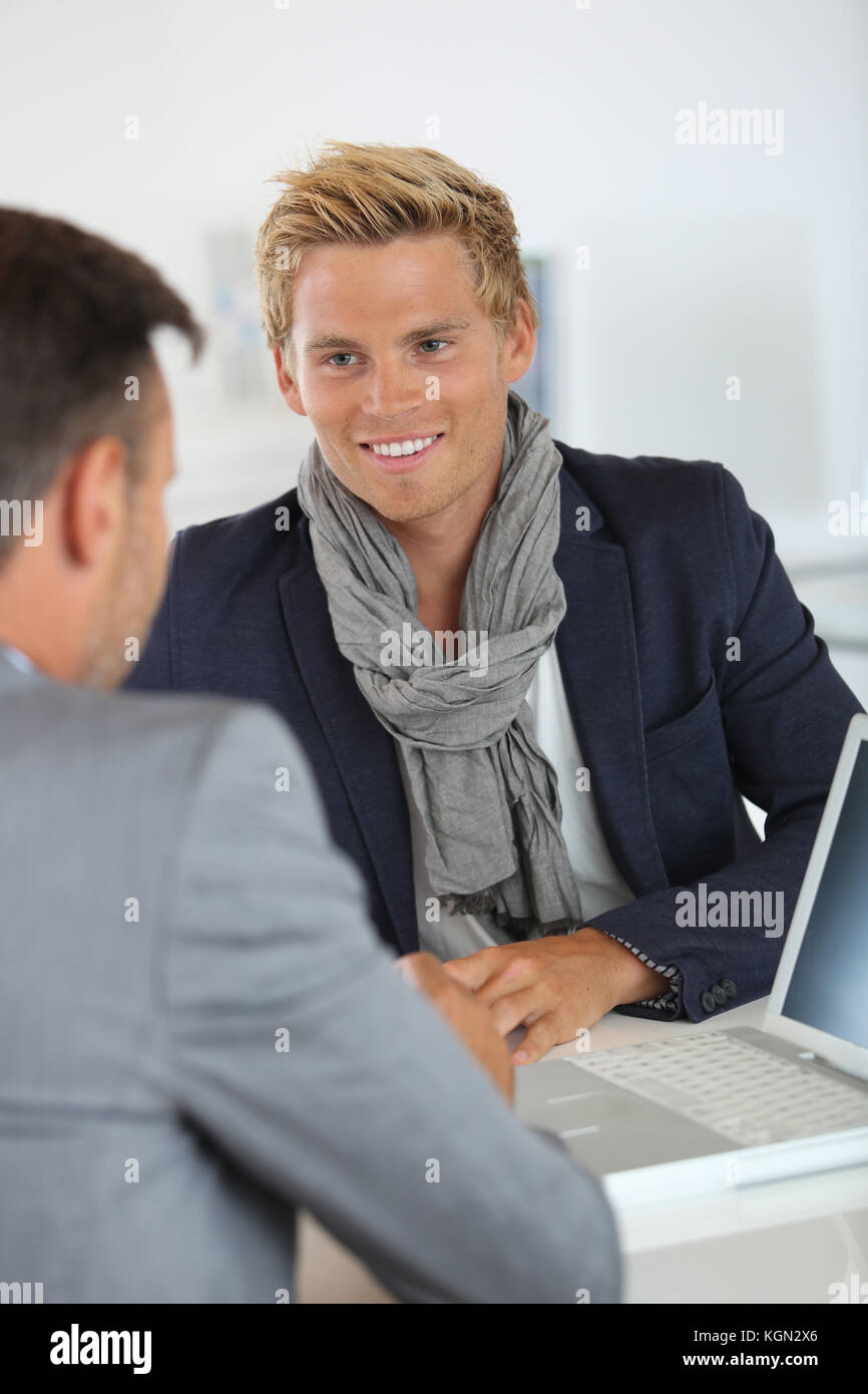 Young investment banker hi-res stock photography and images - Alamy