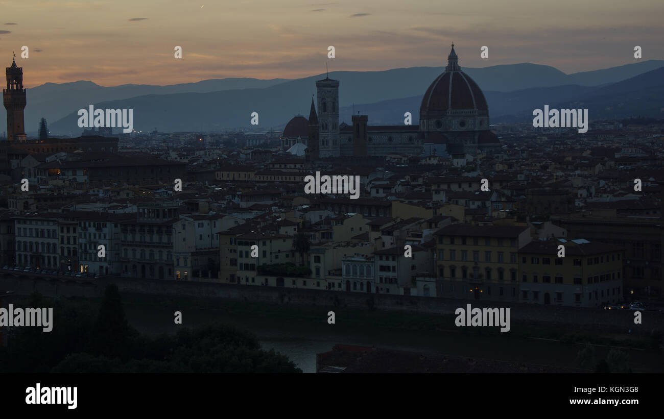 Sunset View of Florence, Italy Stock Photo - Alamy