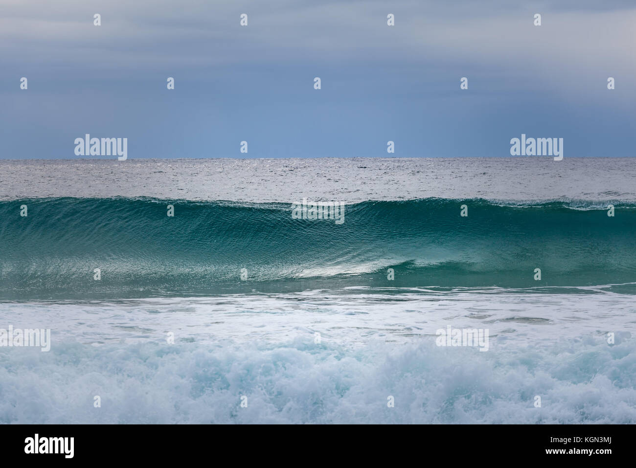Big ocean wave - minimalist landscape, nothing but ocean and sky with ...
