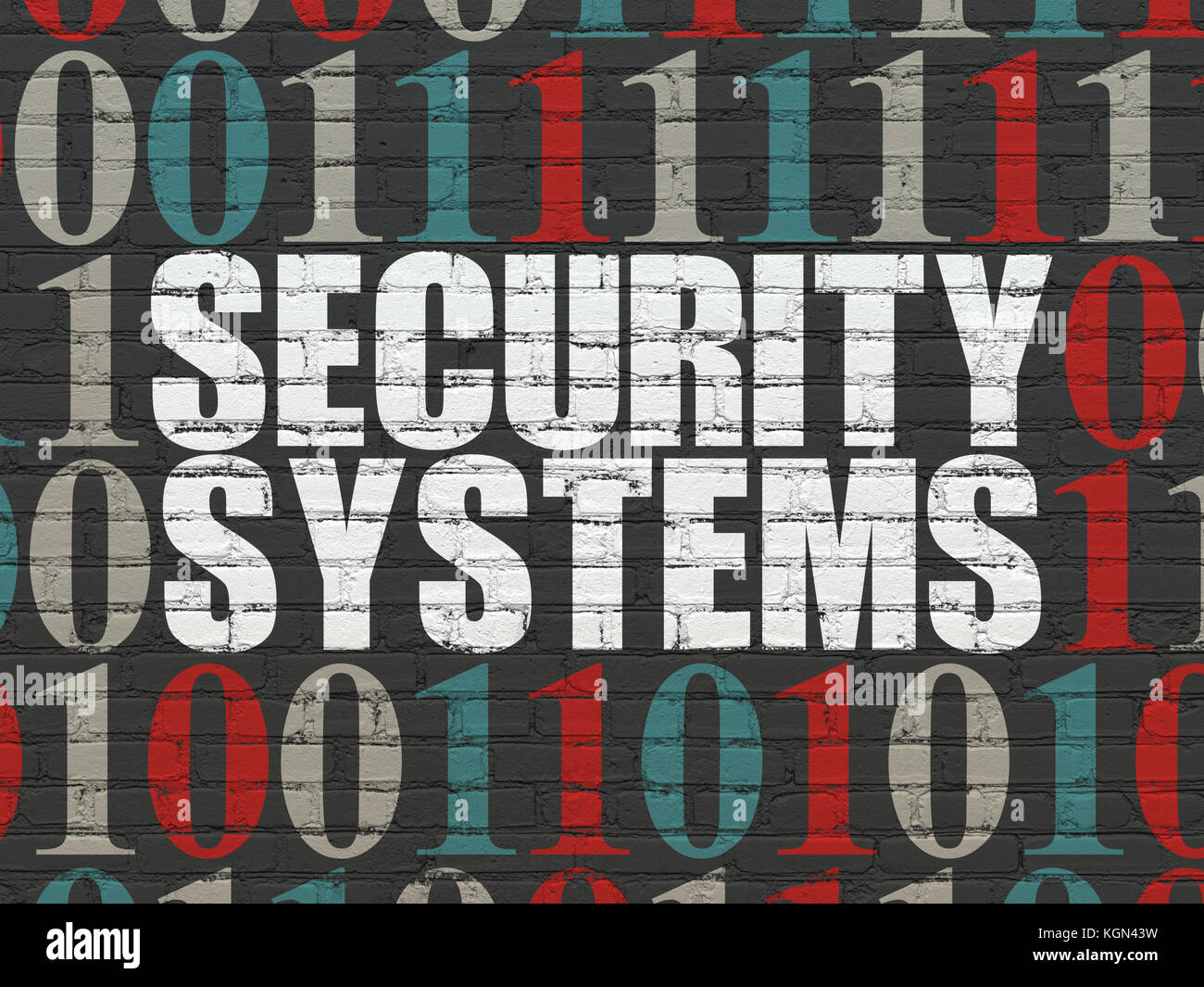 Protection concept: Security Systems on wall background Stock Photo - Alamy