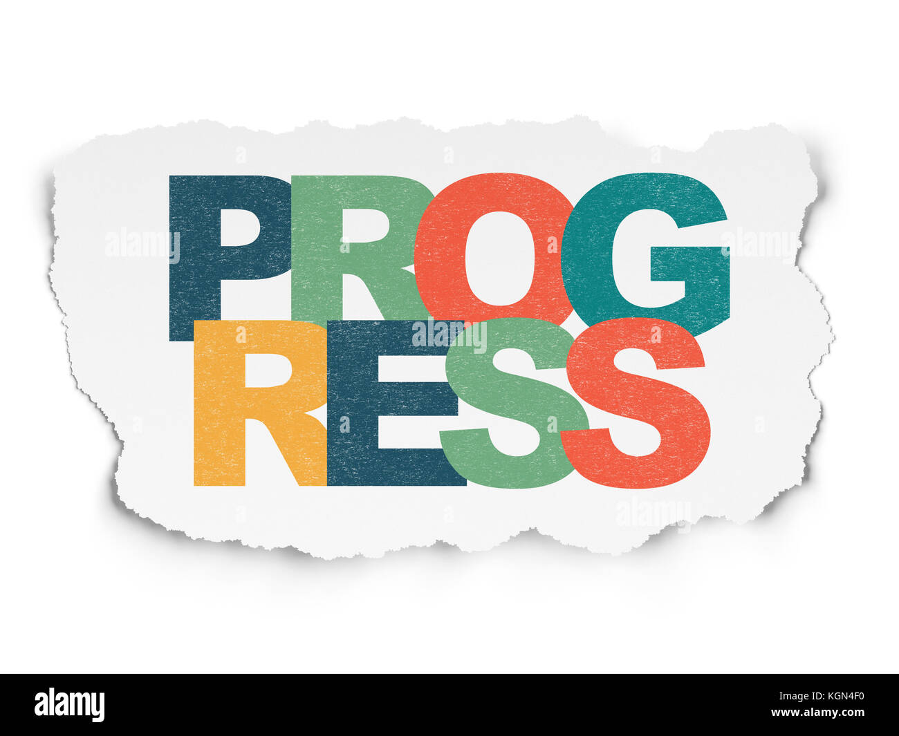 Business concept: Progress on Torn Paper background Stock Photo - Alamy