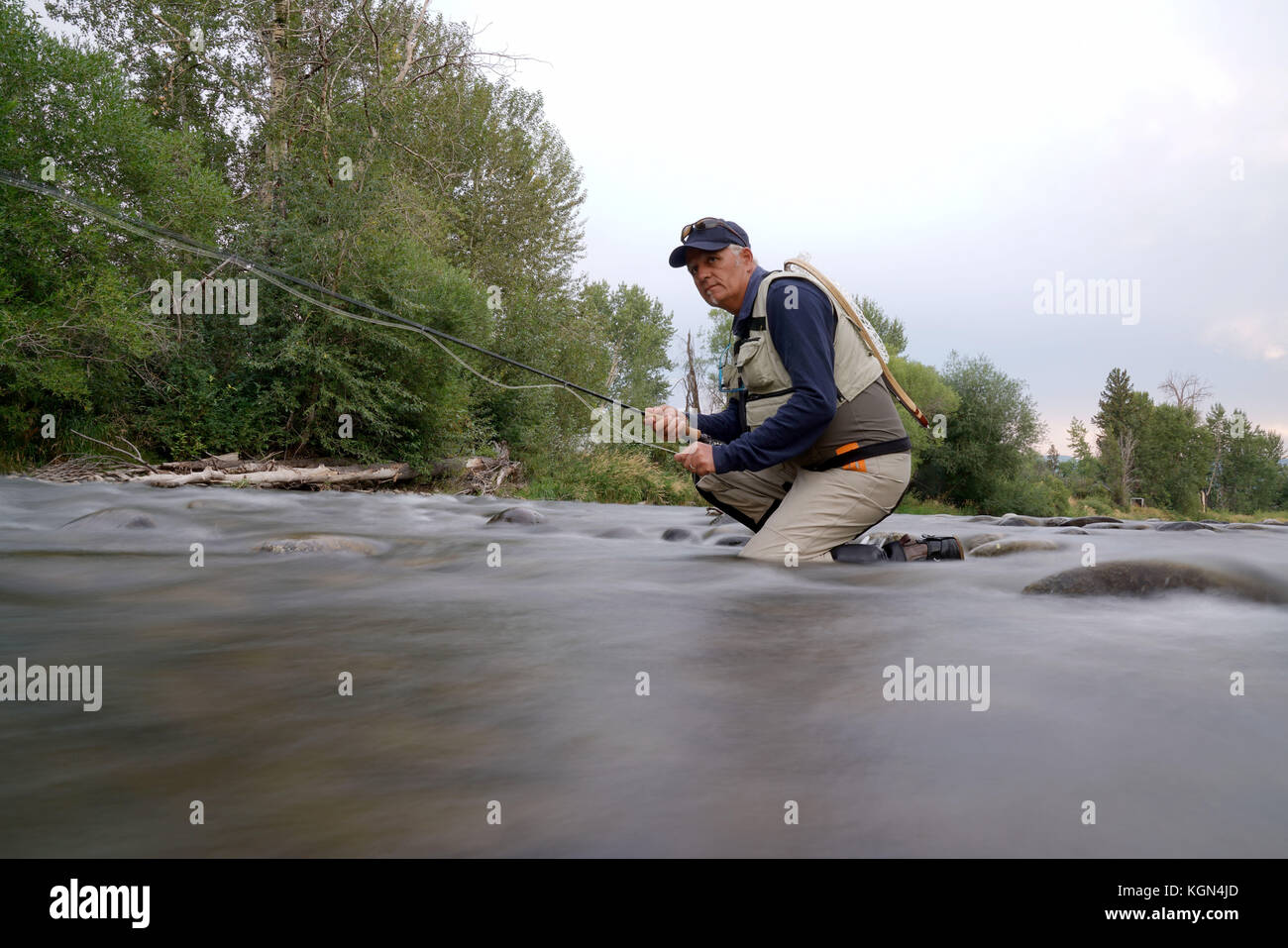 Gallatin river montana fishing hi-res stock photography and images - Alamy