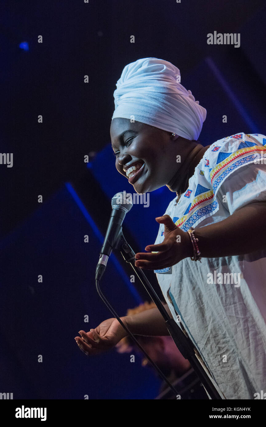 The Young Cuban Singer Performed On 7112017 On Stage At Live Alcazar In Rome During The Rome