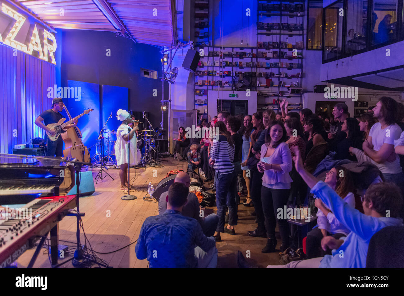 The young Cuban singer performed on 7/11/2017 on stage at Live Alcazar ...