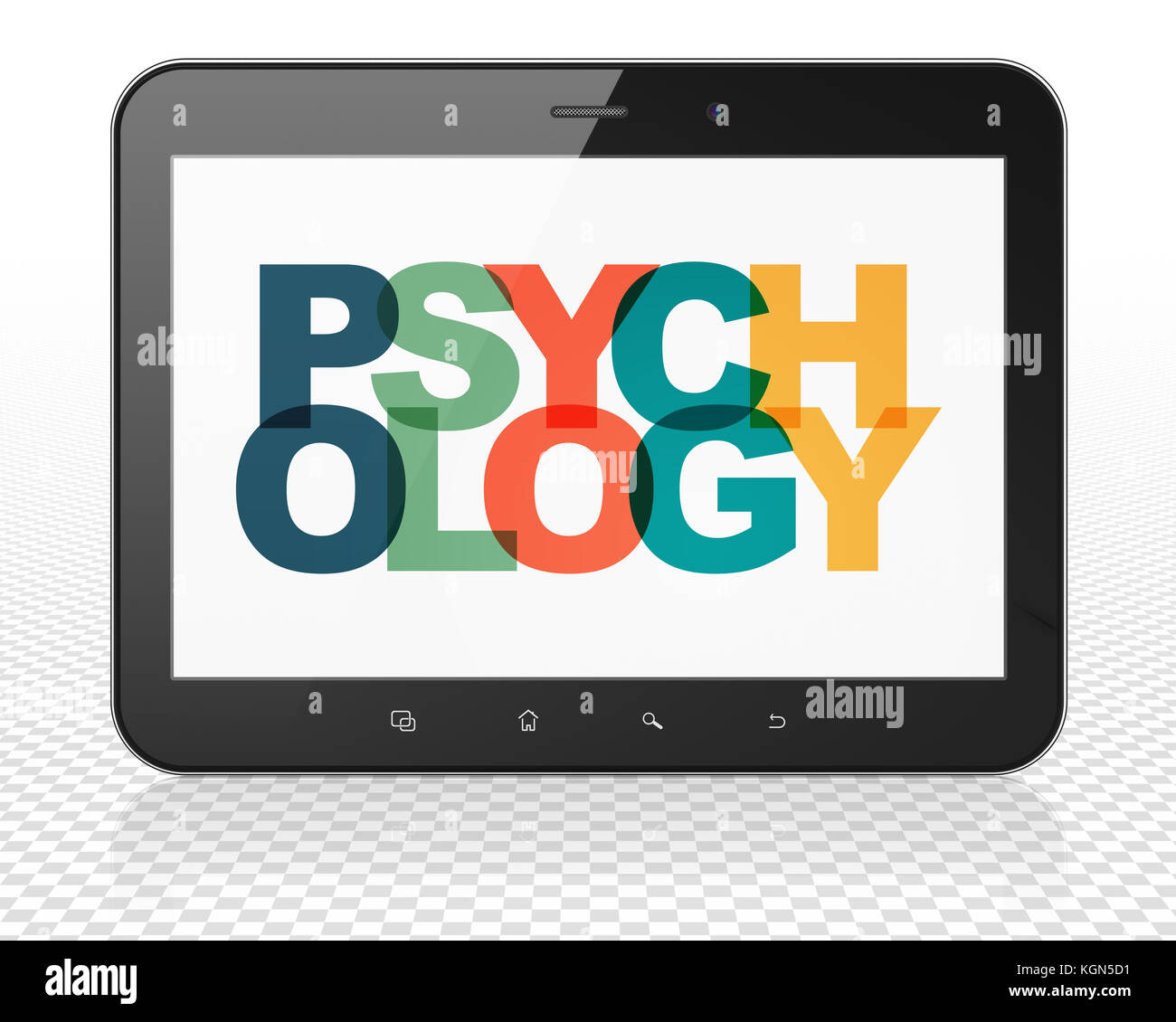Healthcare concept: Tablet Pc Computer with Psychology on display Stock ...