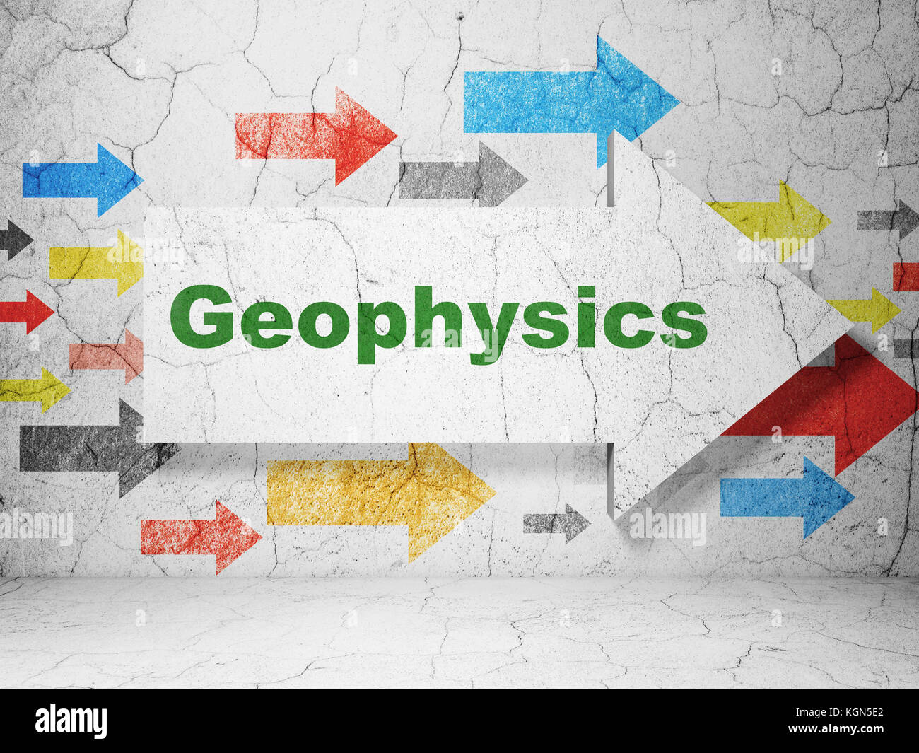 Science concept: arrow with Geophysics on grunge wall background Stock ...