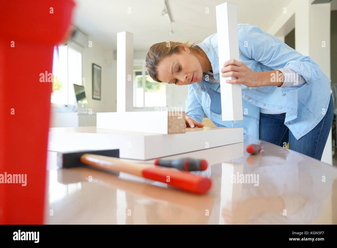 Assembling furniture hi-res stock photography and images - Alamy