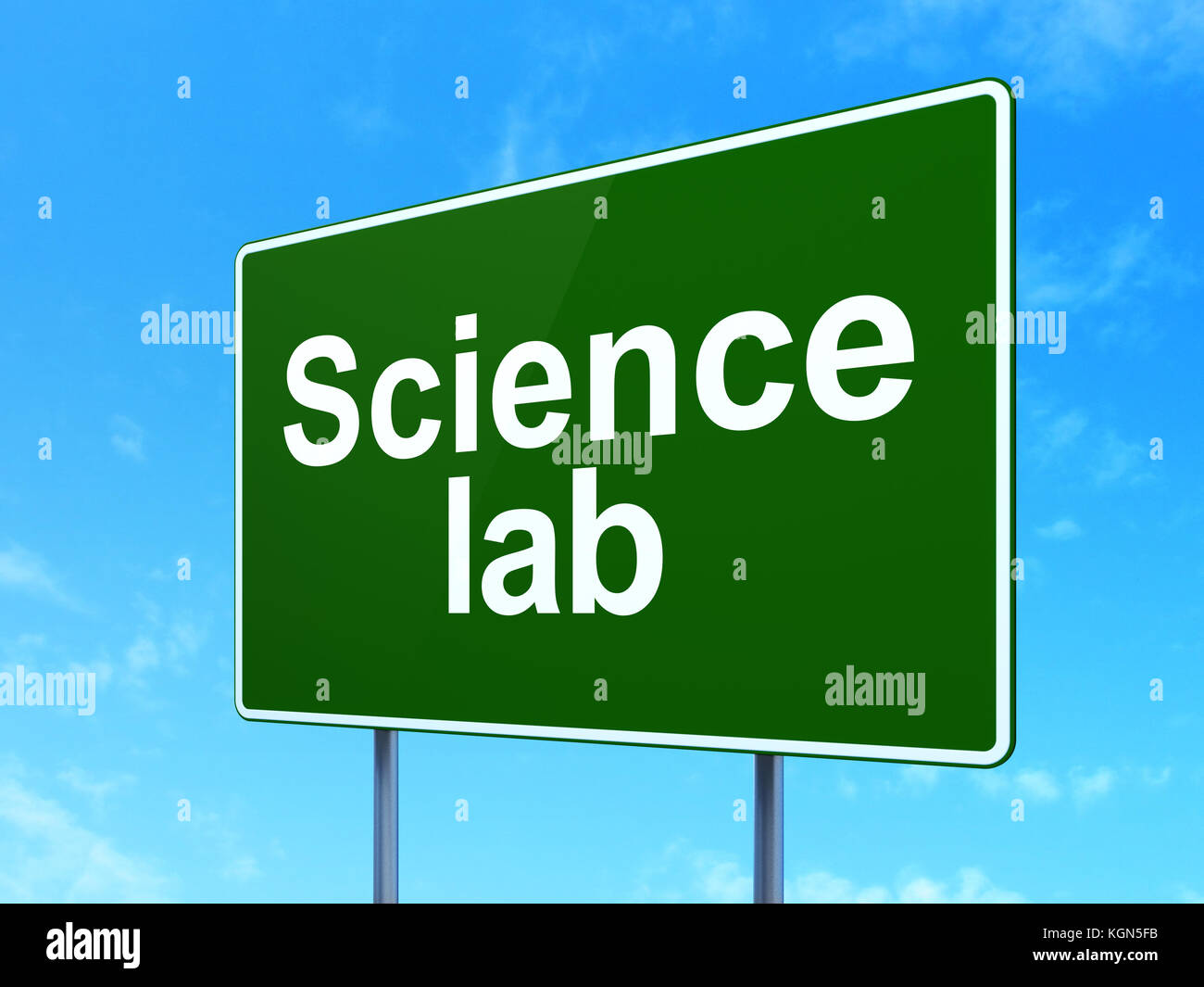 Science concept: Science Lab on road sign background Stock Photo - Alamy