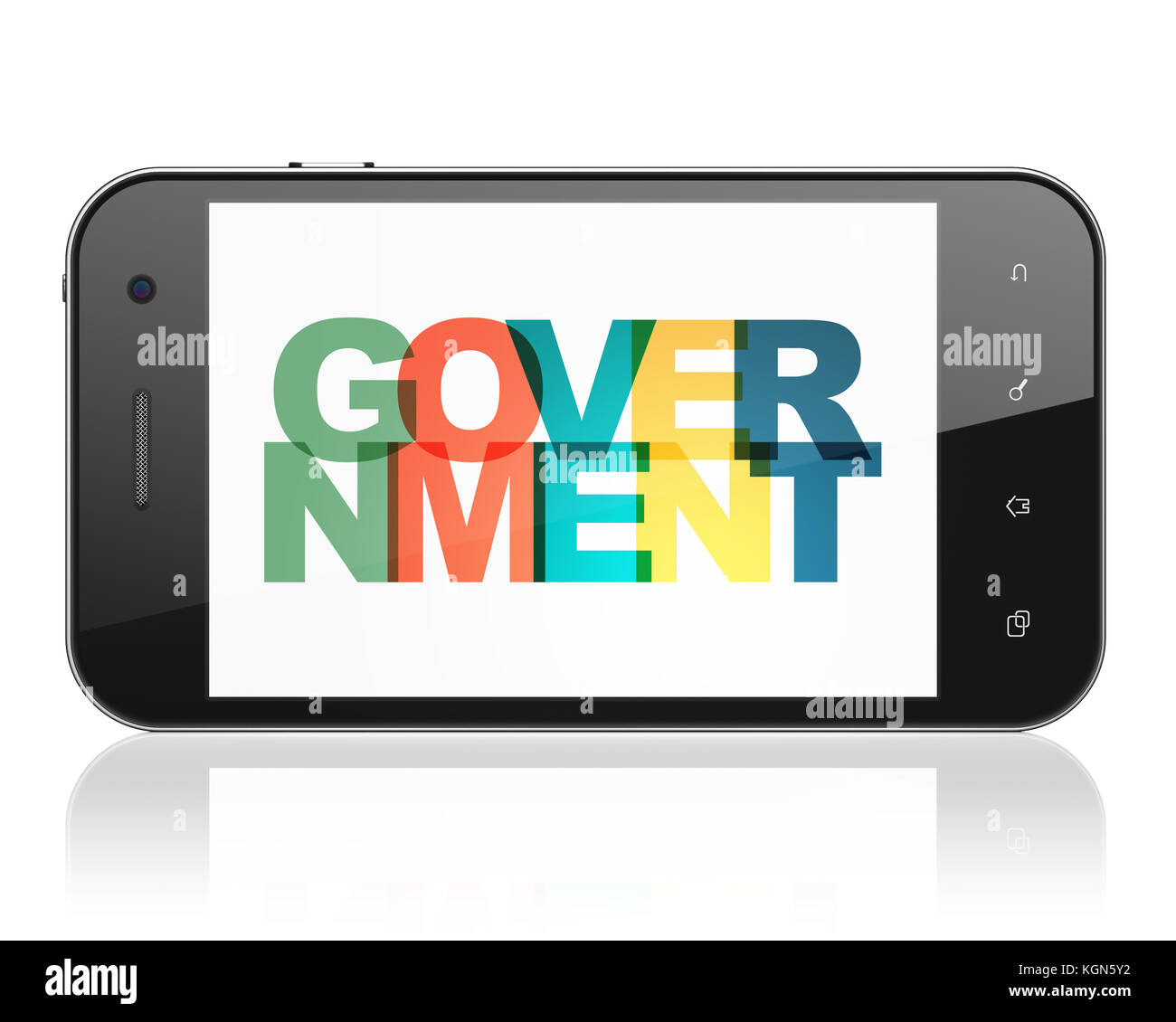 Political concept: Smartphone with Government on display Stock Photo ...