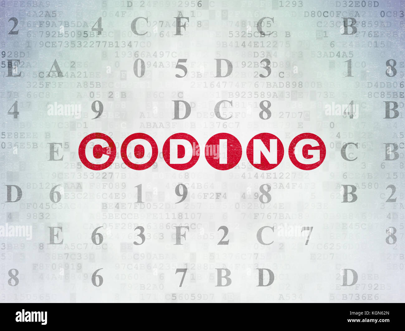 Software concept: Coding on Digital Data Paper background Stock Photo ...