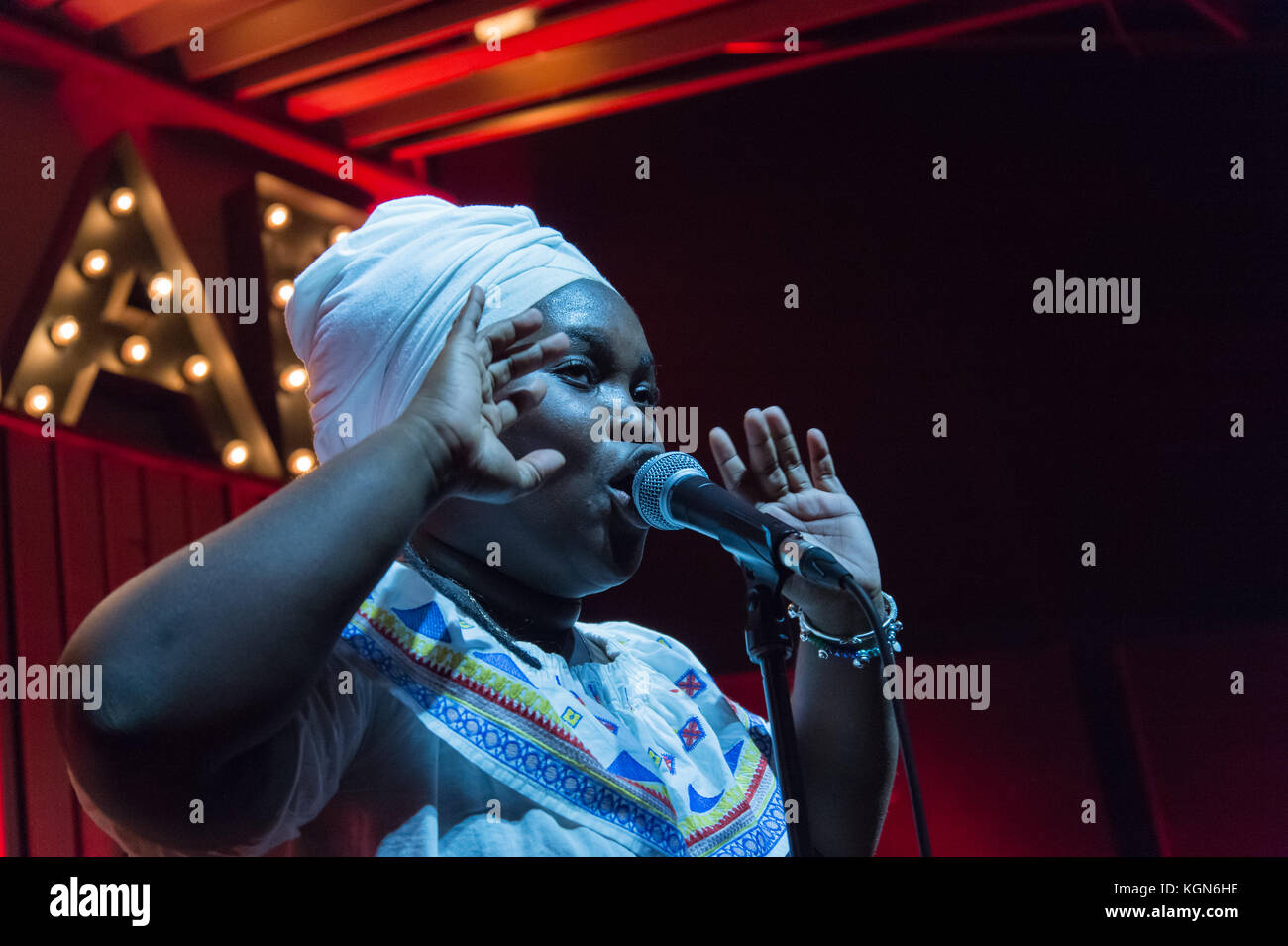 Rome, Italy. 08th Nov, 2017. The young Cuban singer performed on 7/11 ...
