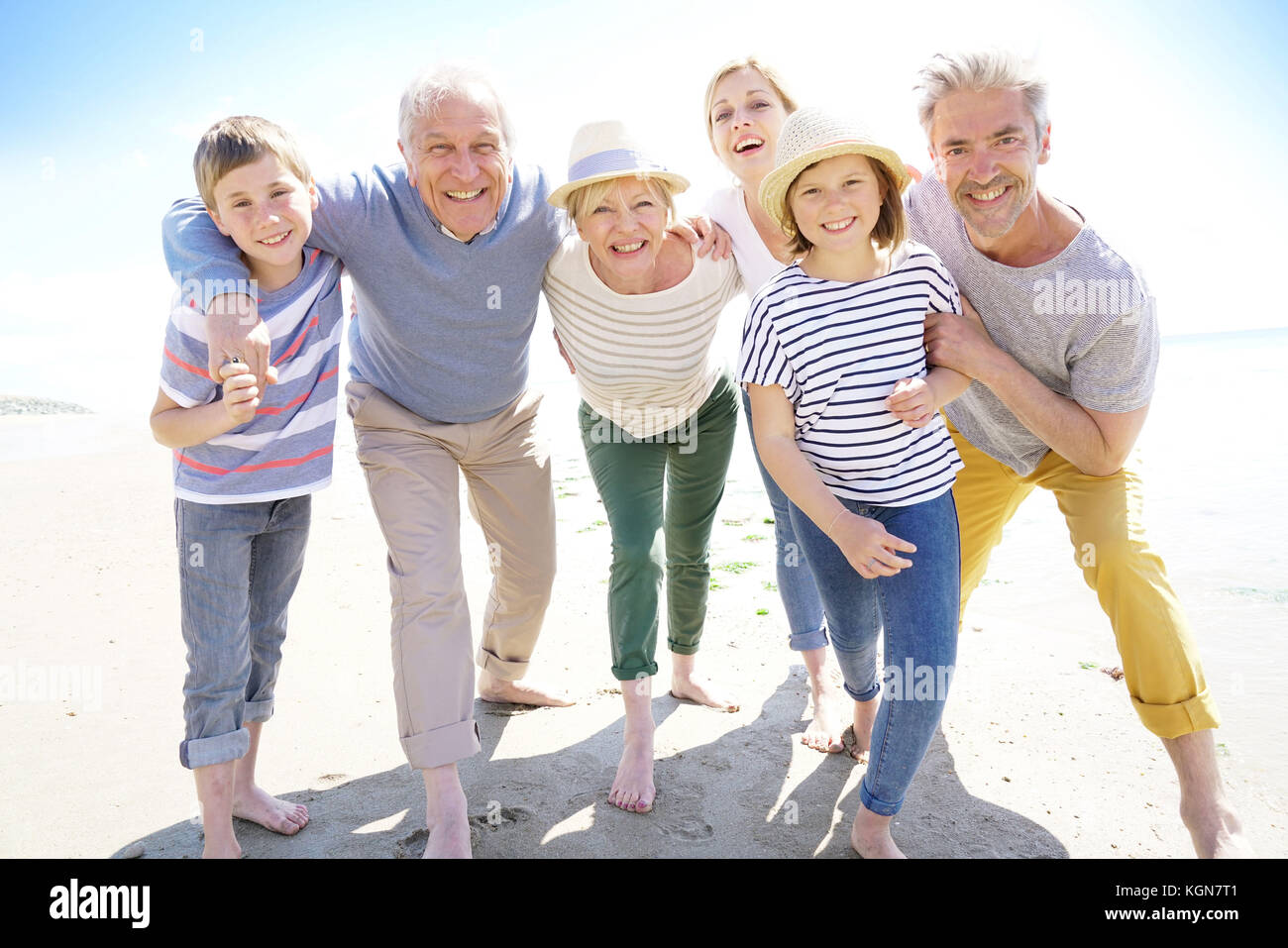 Family group portrait parents grandparents hi-res stock photography and ...