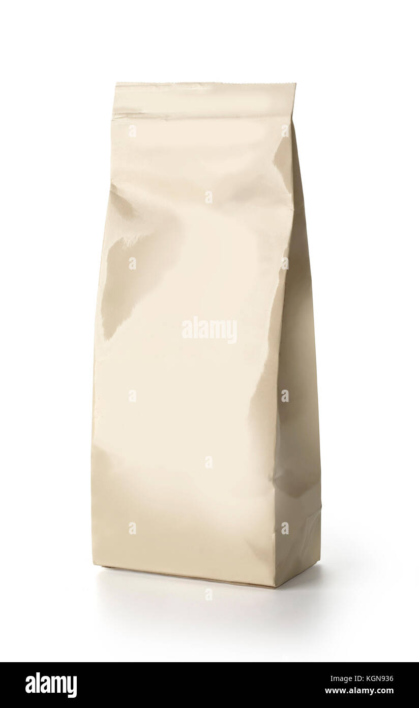 Snack package. Packing for the isolation of the product on a white ...