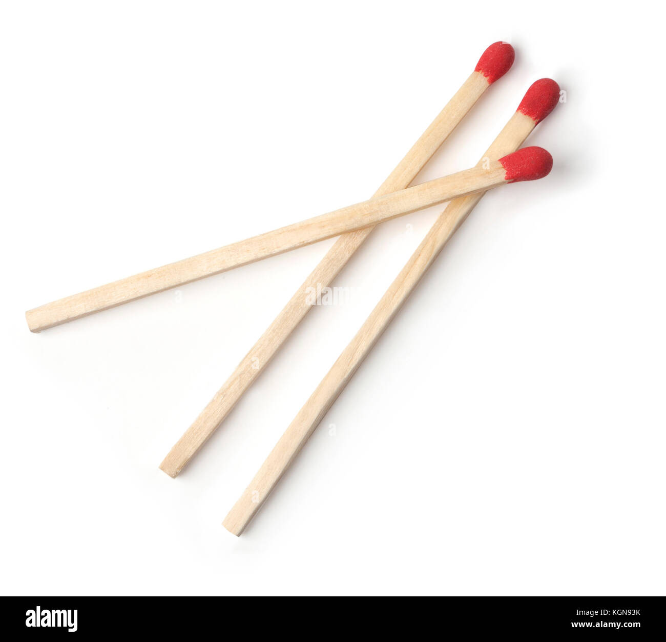 Close-up of a red matches isolated on a white background. With clipping ...