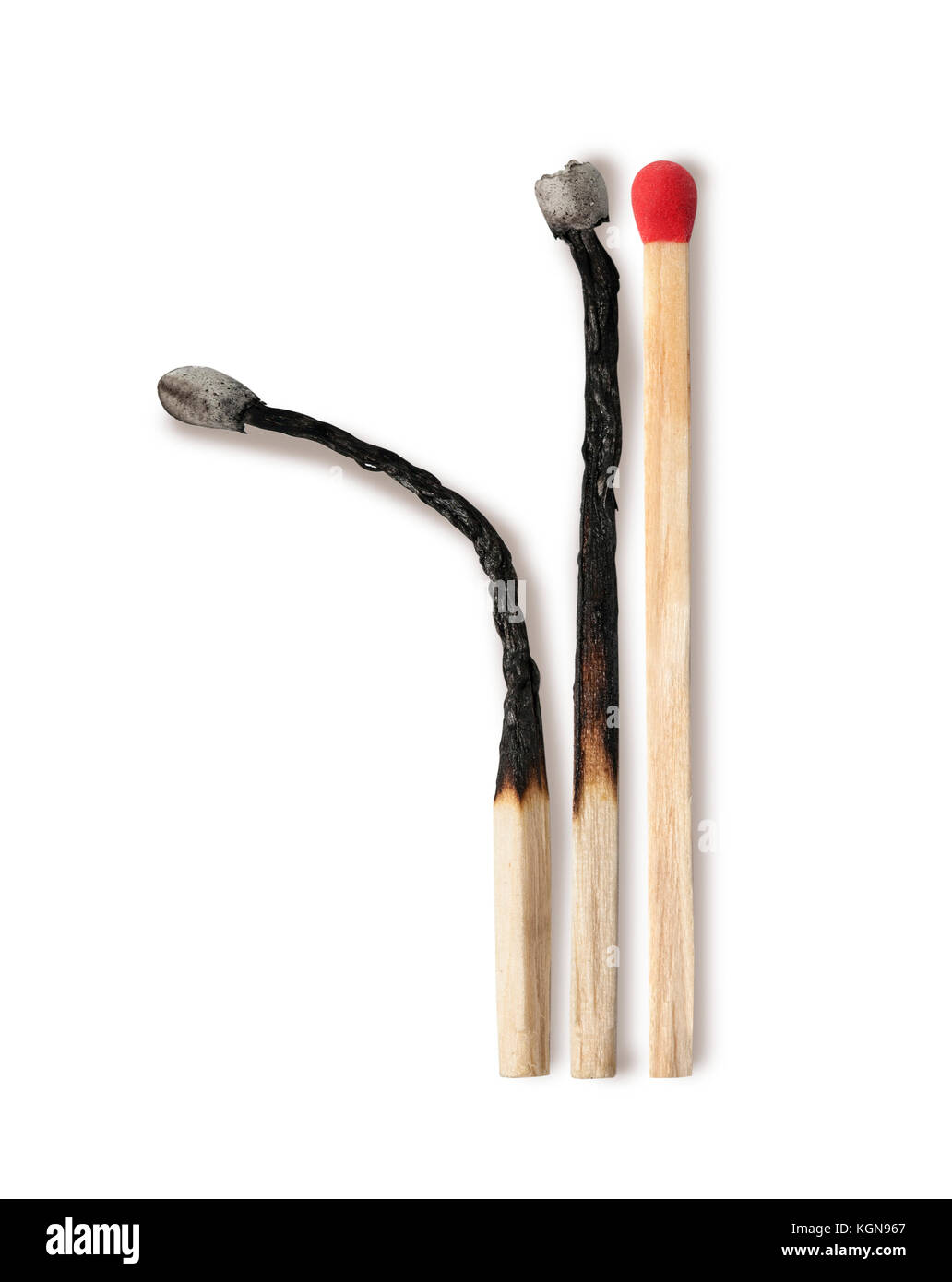 Close-up of a red match isolated on a white background Stock Photo - Alamy