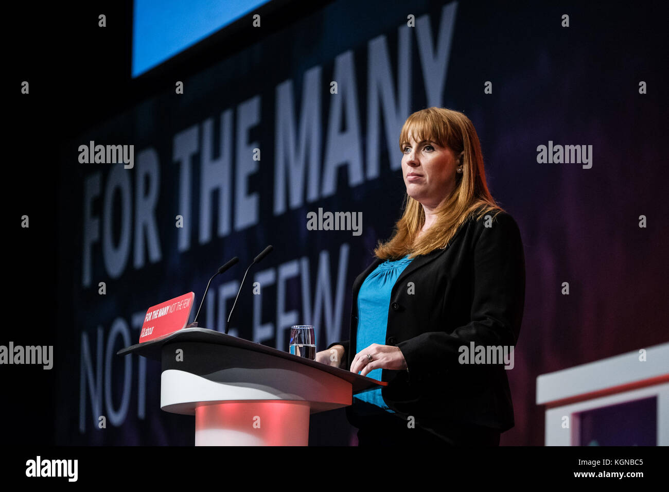 Angela Rayner addresses the Labour Party Autumn Conference at Brighton ...