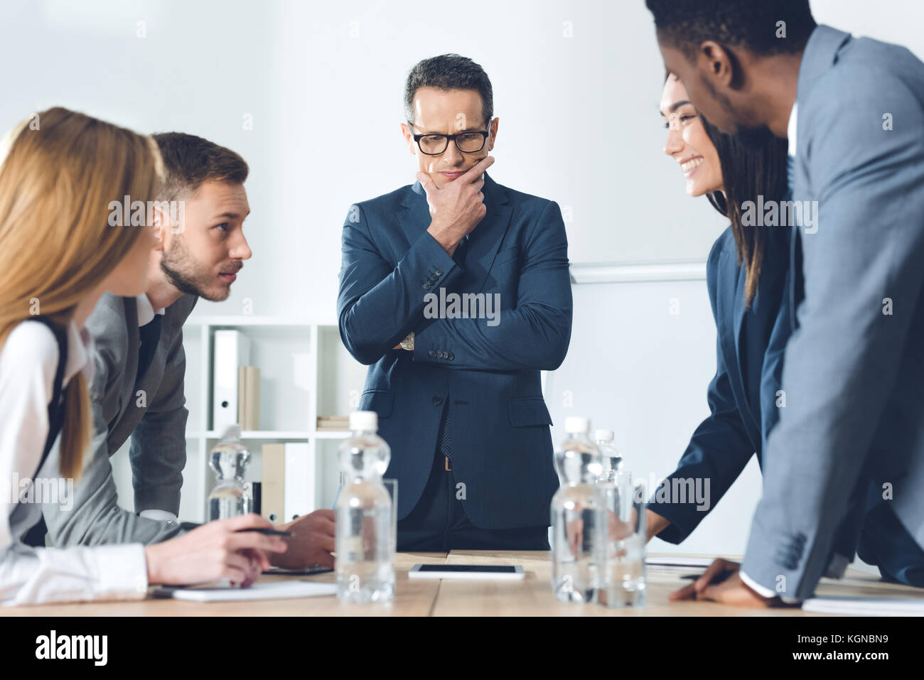 businesspeople having conversation Stock Photo - Alamy businesspeople having conversation Stock Photo - Alamy