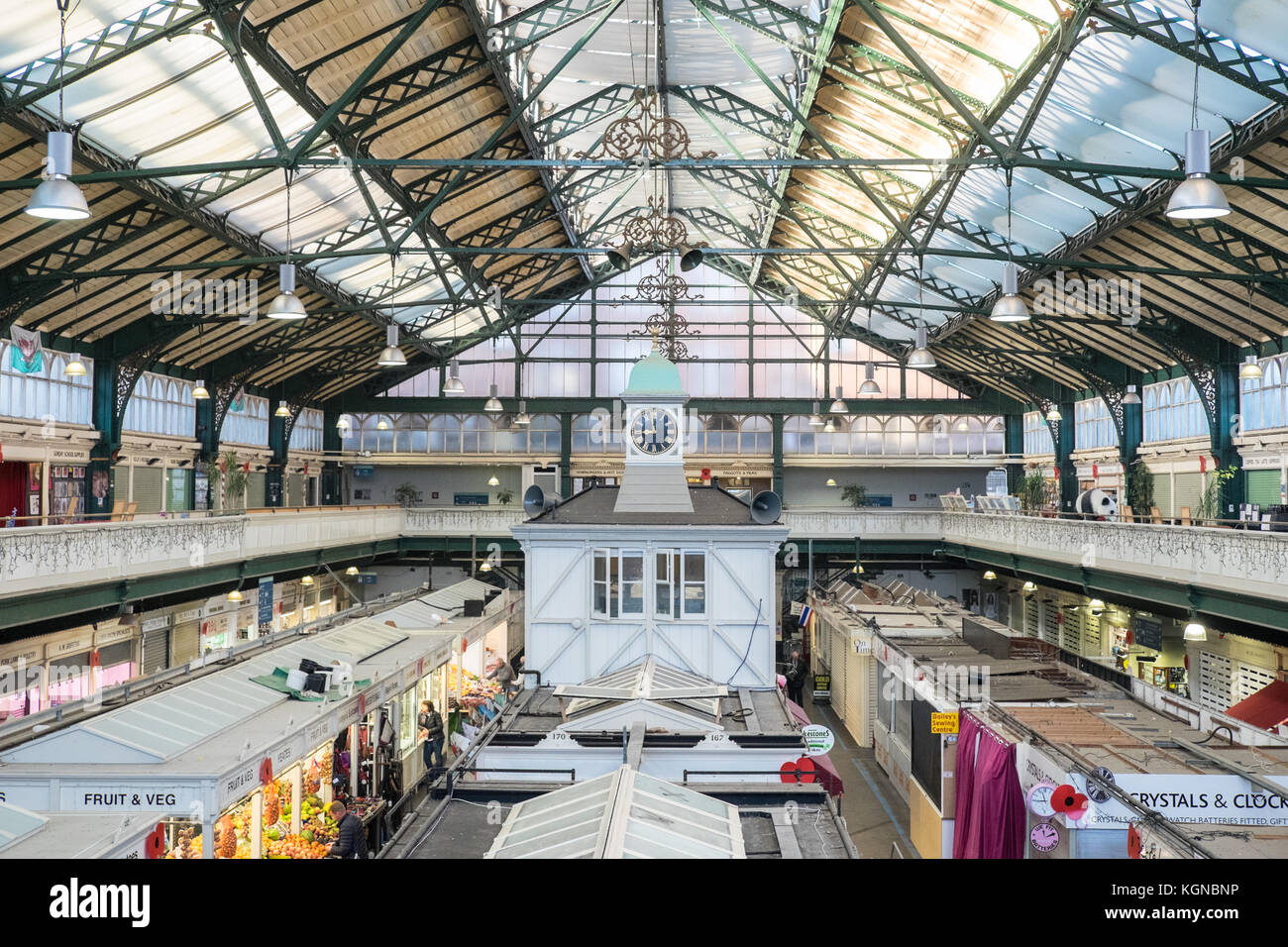 Interior,inside,Cardiff Central Market,Cardiff Market,historic,iconic ...