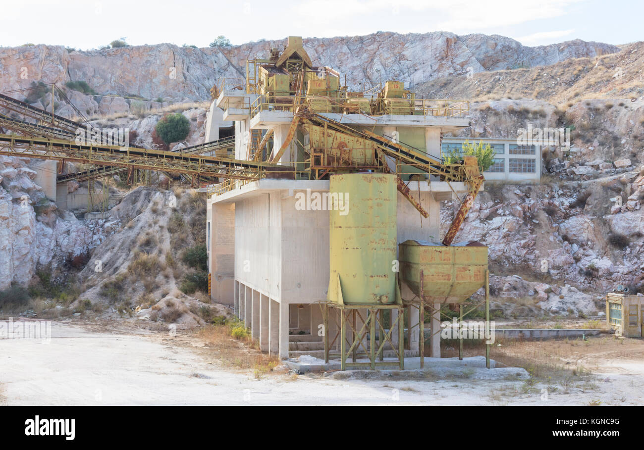 Old factory in Greece - Not in use anymore Stock Photo - Alamy