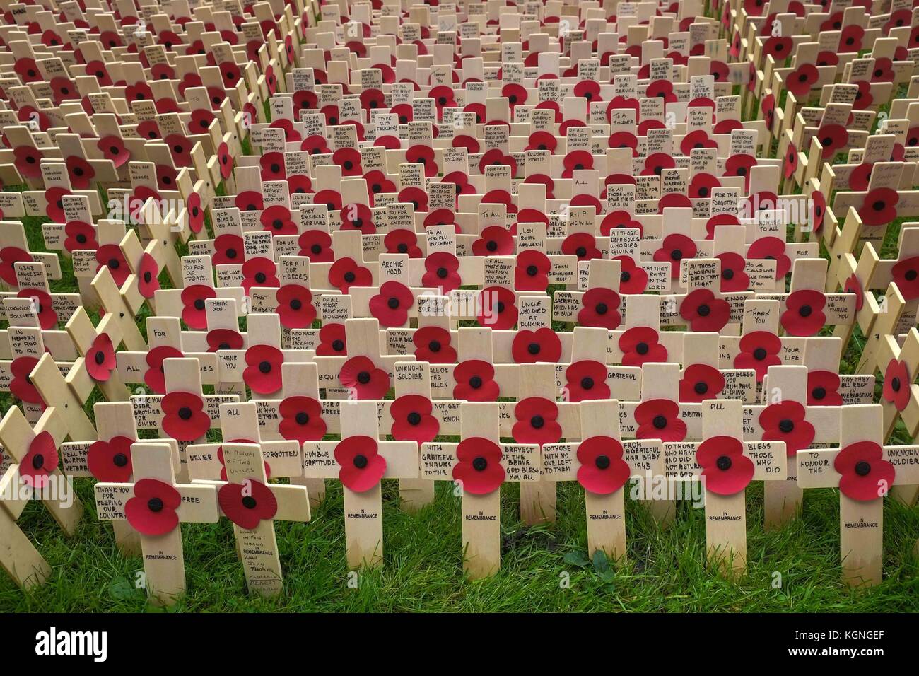 London, UK. 9th Nov 2017. The Field of Remembrance at Westminster Abbey ...