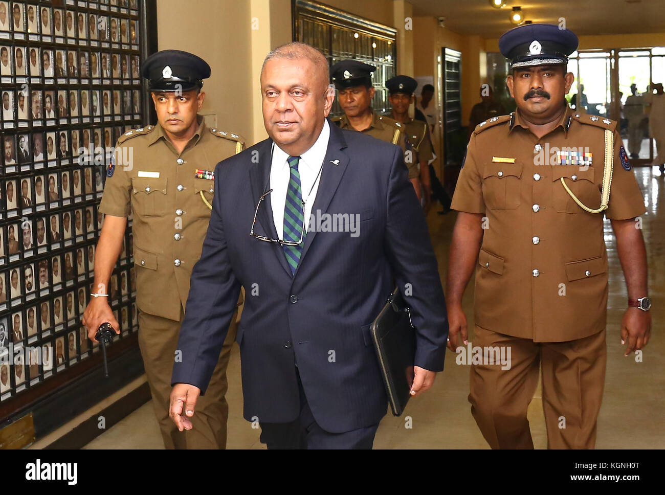 Colombo, Sri Lanka. 9th Nov, 2017. Sri Lankan Finance Minister Mangala ...